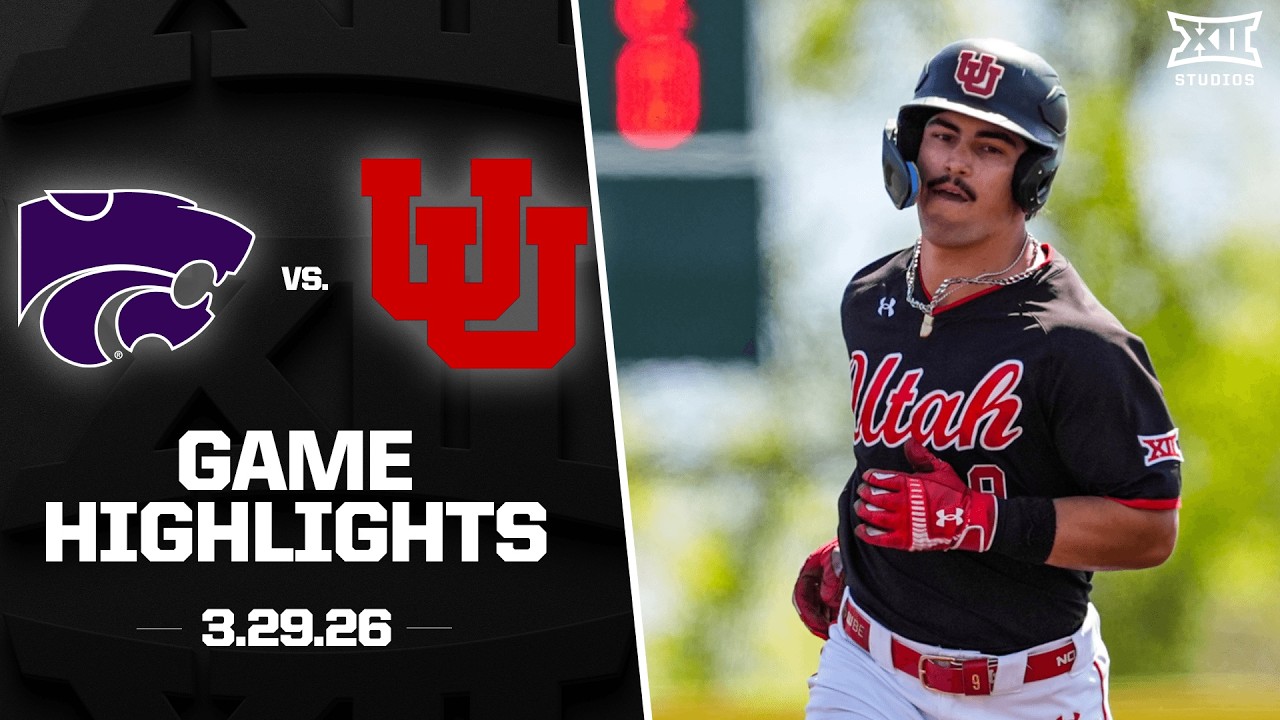 Kansas State vs. Utah Highlights (3.29.26) | 2026 Big 12 Baseball