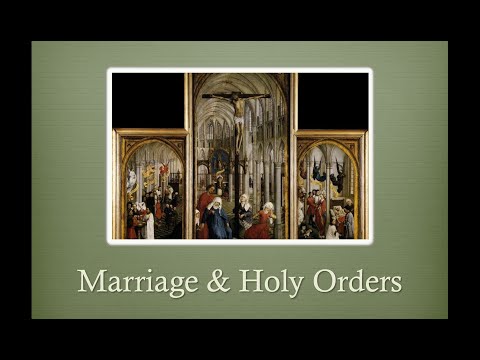 Why Sacraments? Marriage and Holy Orders – St Mary's, Willesden