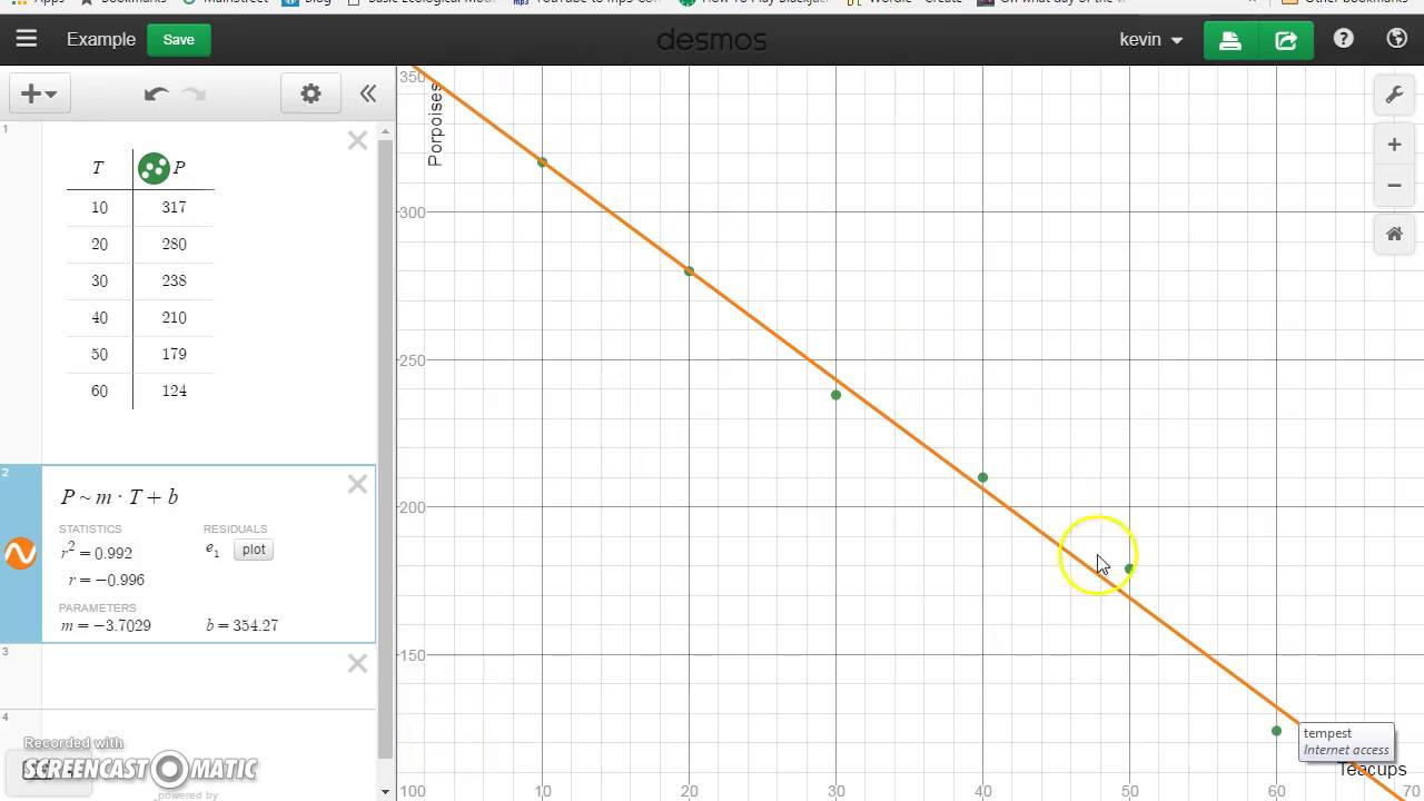 Plot Data in Desmos