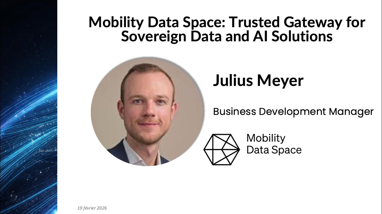 Data Space sectoriel : Mobility Data Space, Trusted Gateway for Sovereign Data and AI Solutions