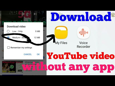 Download YouTube video without any app