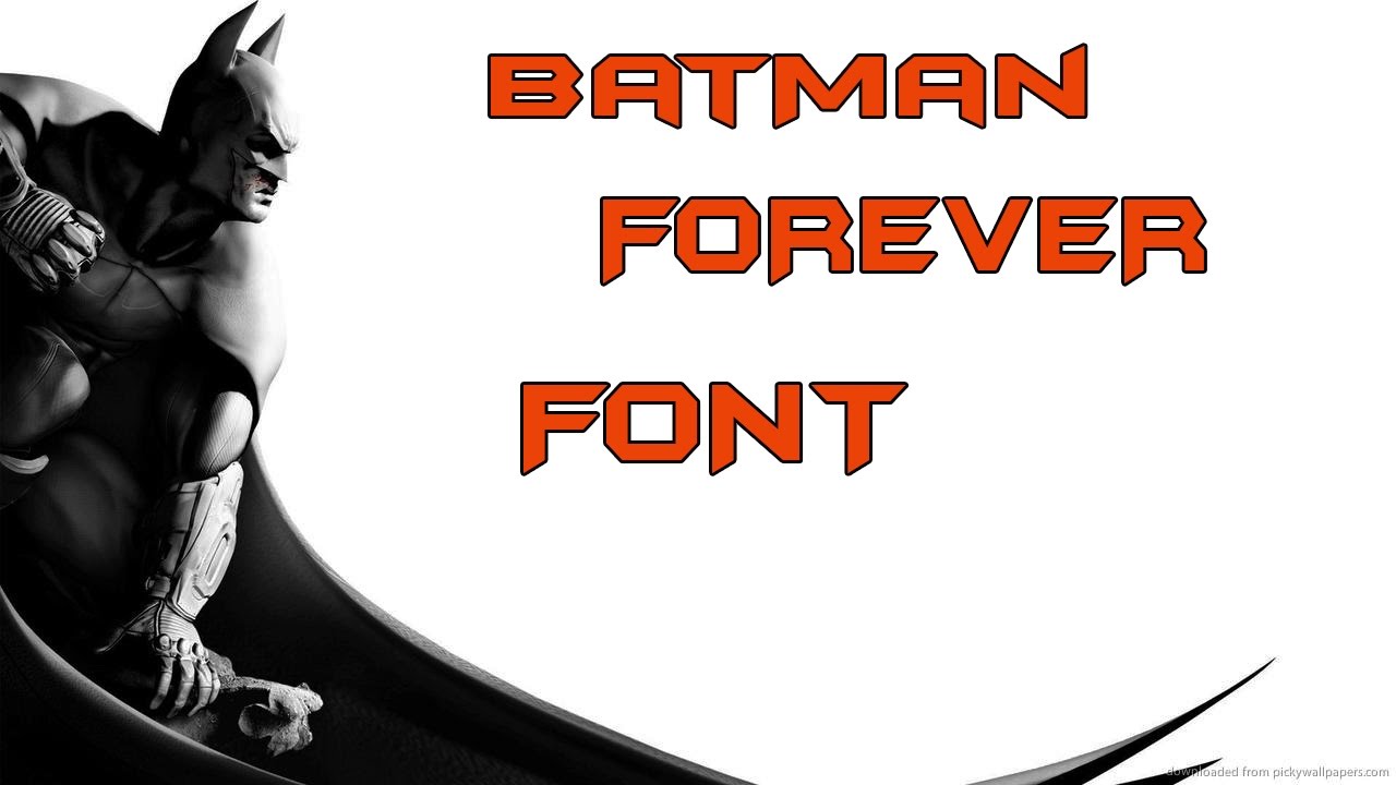 How To Install the Batman Forever Font And use it #Giveaway