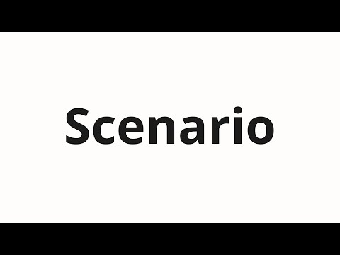 How to pronounce Scenario