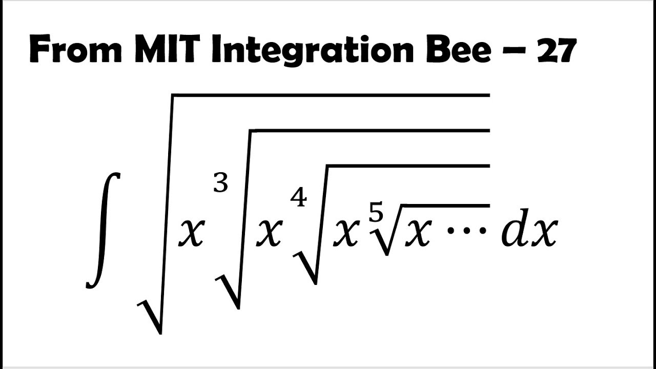 Hidden e: MIT Integration Bee (27)