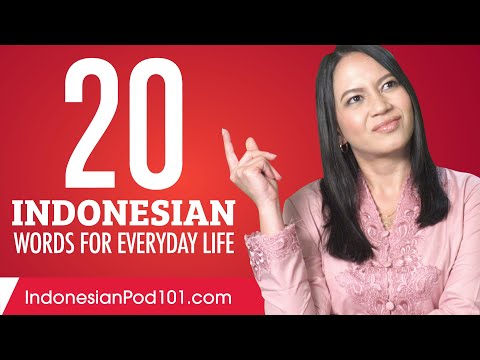 20 Kosakata Bahasa Indonesia untuk Kehidupan Sehari-hari - Kosakata Dasar #1