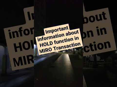 SAP MM Interview Question: Important details about the HOLD function in SAP MIRO Transaction