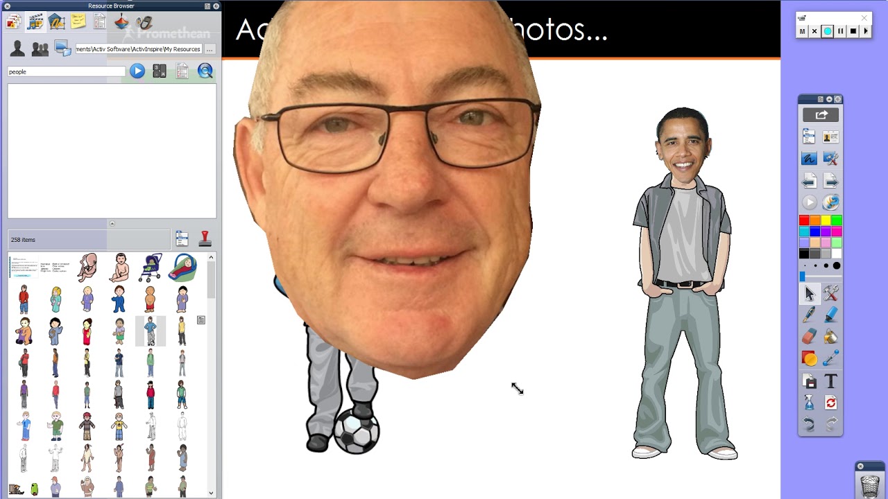 How can I use the camera tool on ActivInspire?