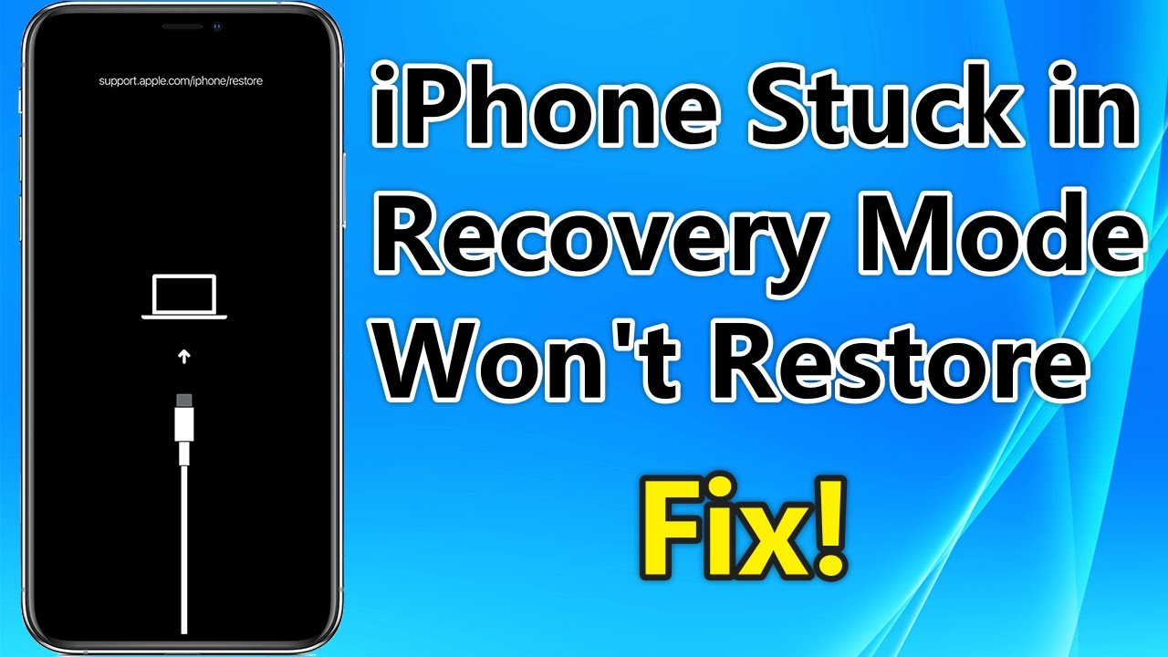 iPhone Stuck in Recovery Mode Wont’ Restore or Update? Here’s The Fix! (No Data Loss)