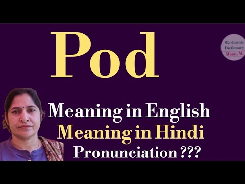 pod meaning l meaning of pod l pod ka hindi mein kya matlab hota hai l vocabulary l