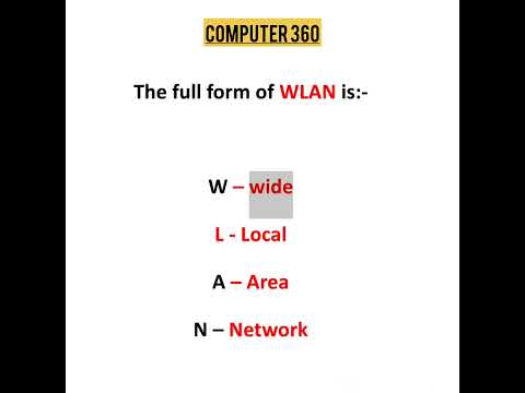 The full form of WLAN is??? #computer #computerscience #shorts #ytshorts #ytshorts