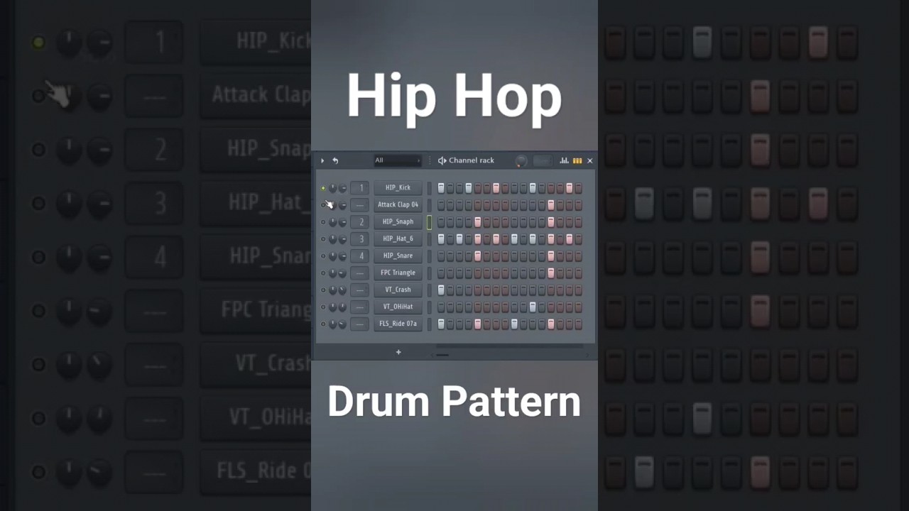 How To Make Hip Hop Drum Pattern In FL Studio 21🥁#flstudio #musicproducer #beatmaker #shorts