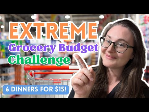 EXTREME BUDGET DINNERS || $15 Meal Plan for my family of 4 this week