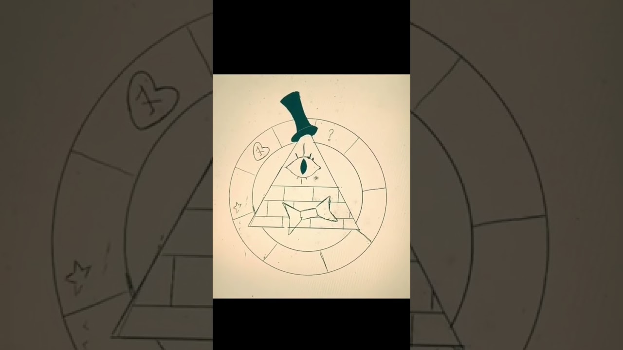 I drew Bill cipher #gravity Falls #Bill cipher art