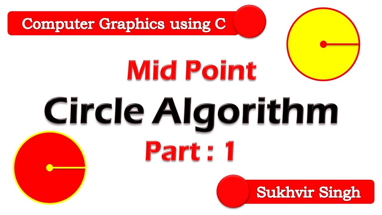 Mid Point Circle Algorithm : Part 1