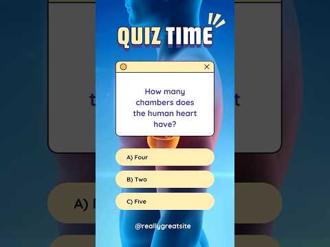 Heart Quiz: How Many Chambers Does the Human Heart Have? 💓 | Quick Anatomy Quiz #shorts