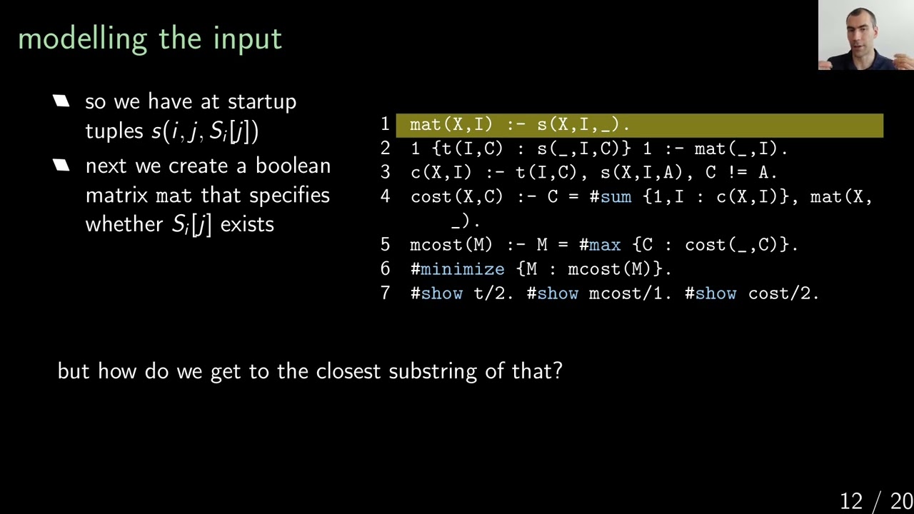 Encoding Hard String Problems with Answer Set Programming