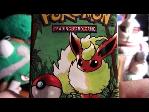 EPIC! Opening a FLAREON Pokemon Jungle Booster Pack! (AMAZING PULL!)