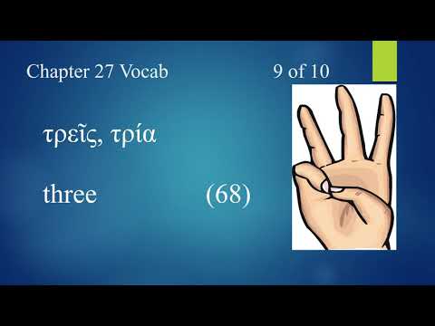 Mastering New Testament Greek, Vocabulary for Chapter 27 with pictures