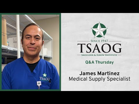 Q&A Thursday - James Martinez, Medical Supply Specialist