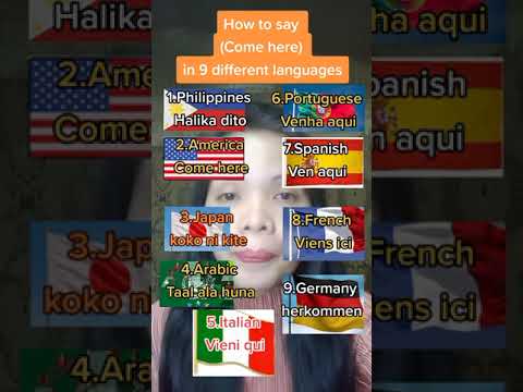 how to say"come here"in 9 different languages#feltv#short