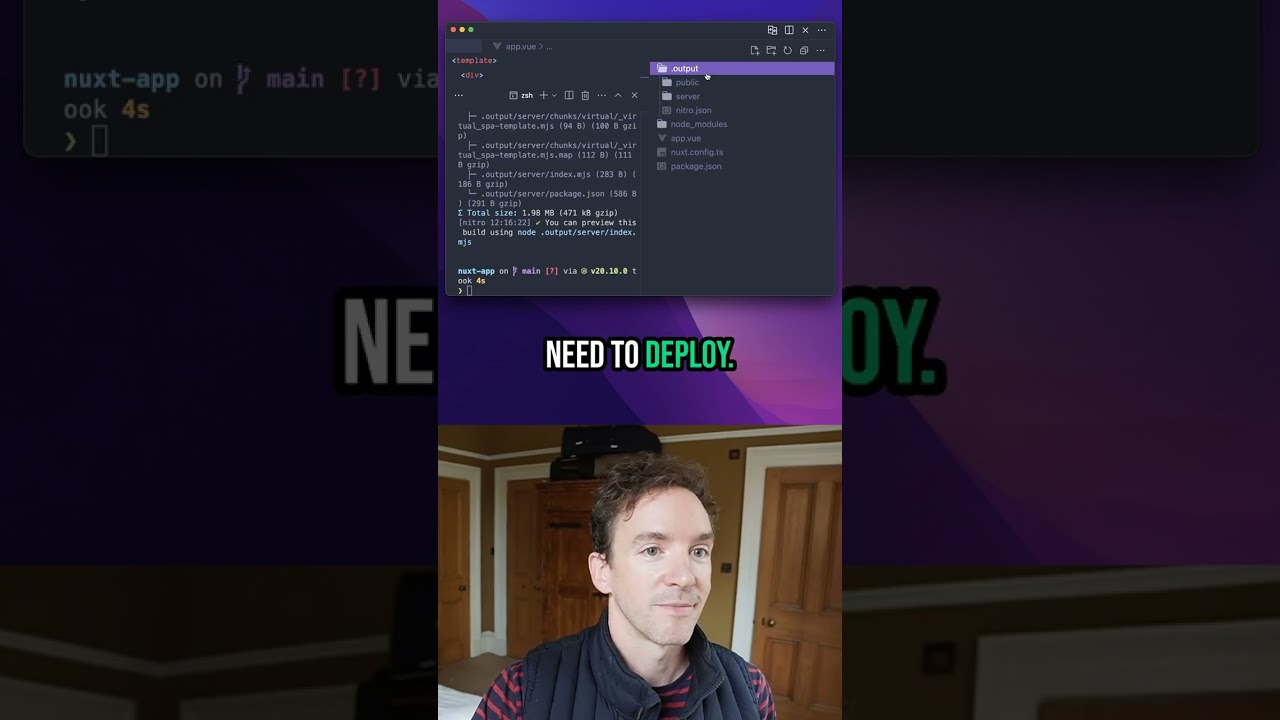 Nuxt Tips: the .output folder