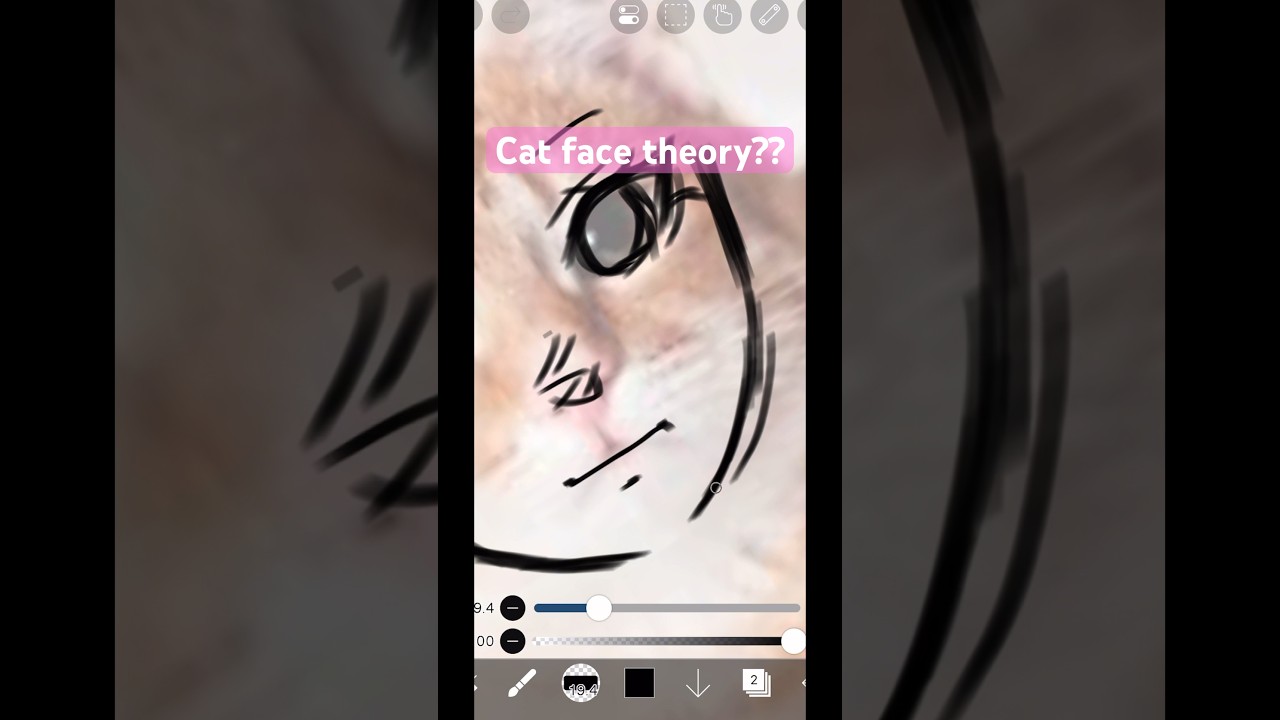Cat face theory || IT WORKS 😳 I kinda hate this drawing 😨