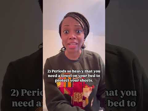 Period symptoms that are NOT normal #menorrhagia #heavyperiods #periods