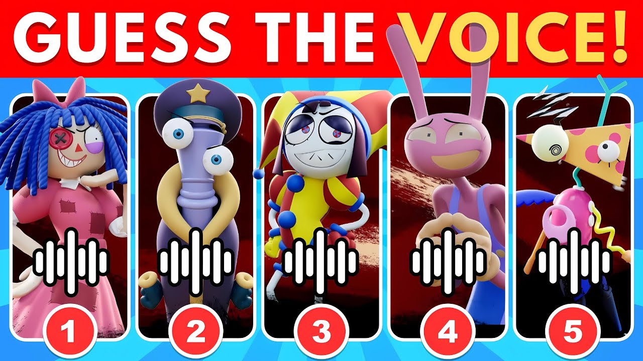 Guess The Amazing Digital Circus Characters by the Voice 🎪🎩 TADC Ep 5: Untitled Quiz | Pomni, Jax