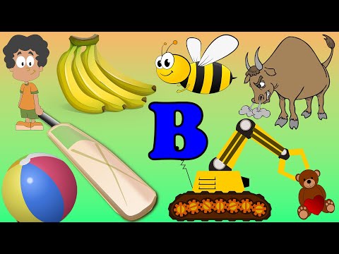 Words That Start with B | Words That Start with Letter B for Toddlers | Kids Learning Videos