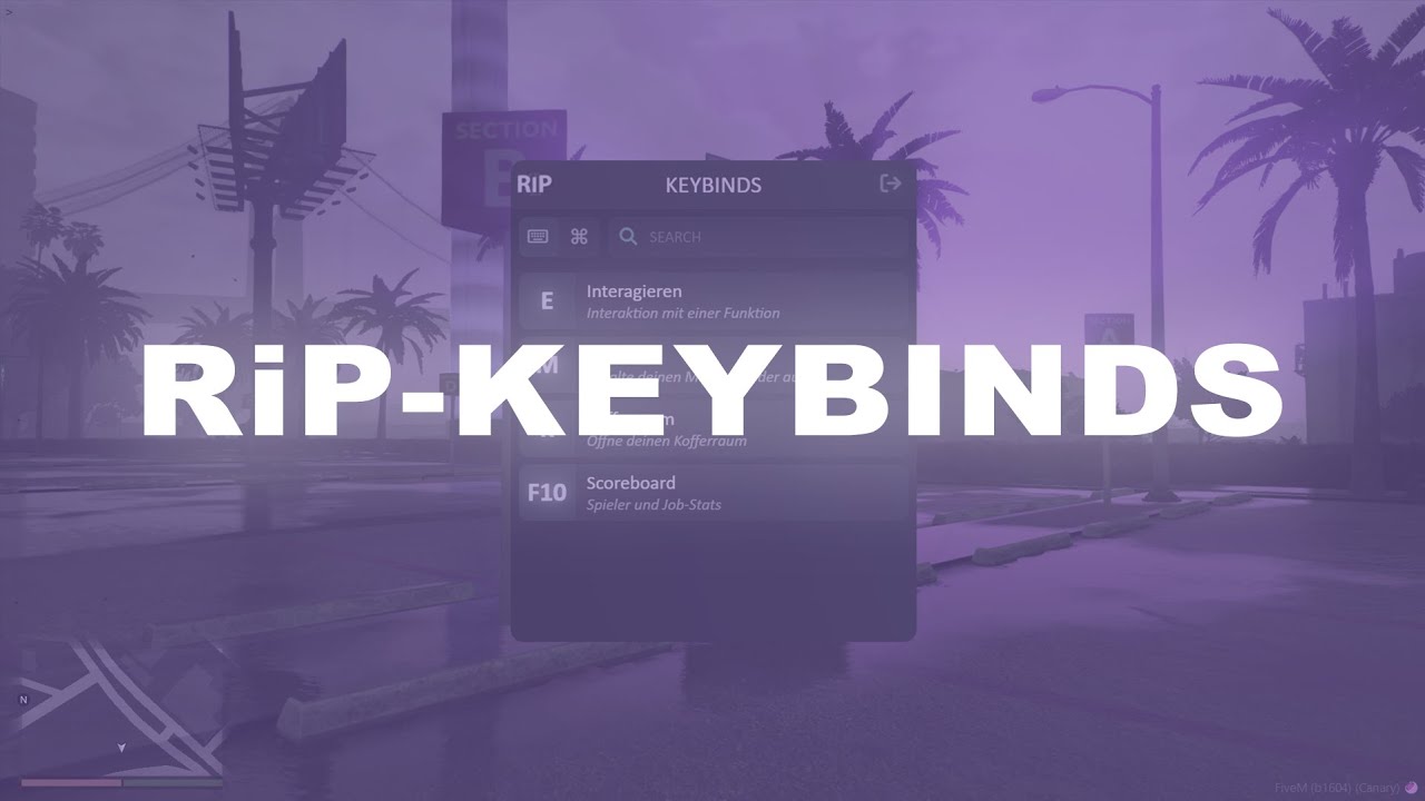 RiP-Keybinds | FiveM Script by RiP Development
