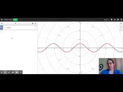 Graphing polar equations in Desmos