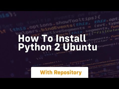how to install python 2 ubuntu