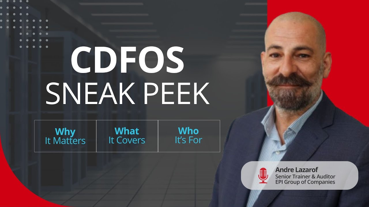 CDFOS (Certified Data Center Facilities Operations Specialist) Training Course and Certification