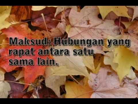 Peribahasa: Bagai aur dengan tebing.