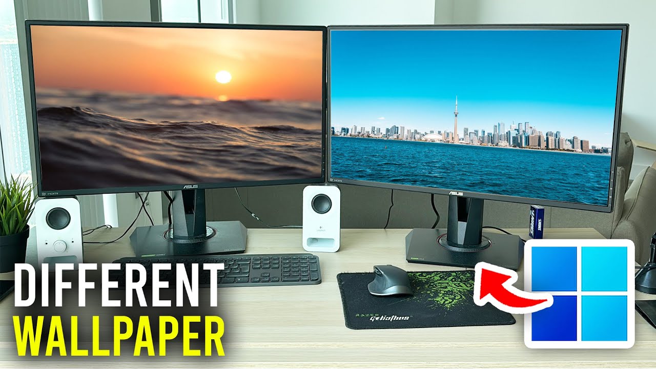 How To Set Different Wallpapers For Dual Monitors - Full Guide