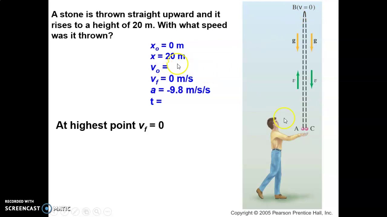 AP1 Free Fall Practice Problems