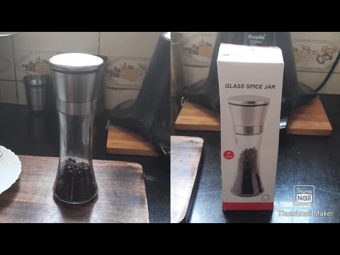 spice grinder demo / pepper salt grinder / how to use pepper grinder