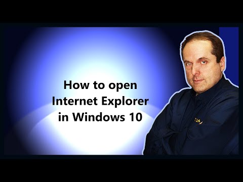 How to open Internet Explorer in Windows 10