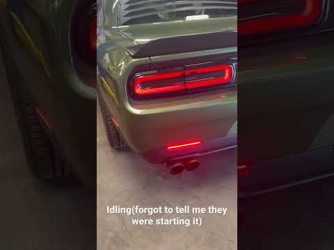 Long tube headers on my Challenger Scat Pack