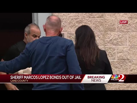 Suspended Osceola Sheriff Marcos Lopez released on bond after illegal gambling arrest