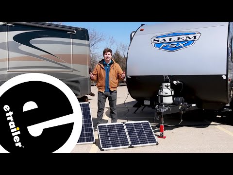 Go Power Portable Solar System with Digital Solar Controller Installation - 2022 Forest River Salem
