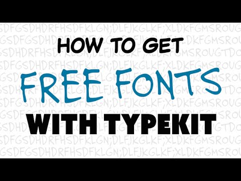 How to Get Free Fonts with Typekit (Photoshop Tutorial)