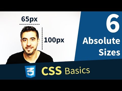 CSS Tutorial — Absolute Sizes, px, pt (6/13)