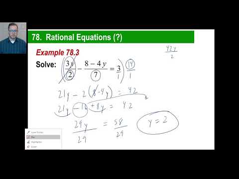 Saxon Math - Algebra 1: 3rd Edition (Lesson 78 - Rational Equations)