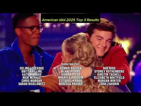 American Idol 2025 Top 3 Results | #Top3Idol #AmericanIdolFinale
