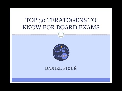 Top 30 teratogens to know for board exams