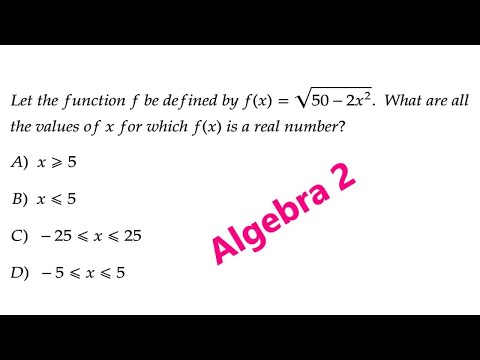 Algebra 2 Problems and Solutions
