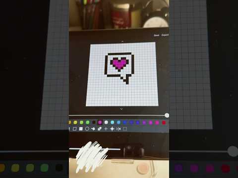 Pink Heart Text Box| Pixel Art  #pixelart#Pixel#art#trend#explore#aesthetic