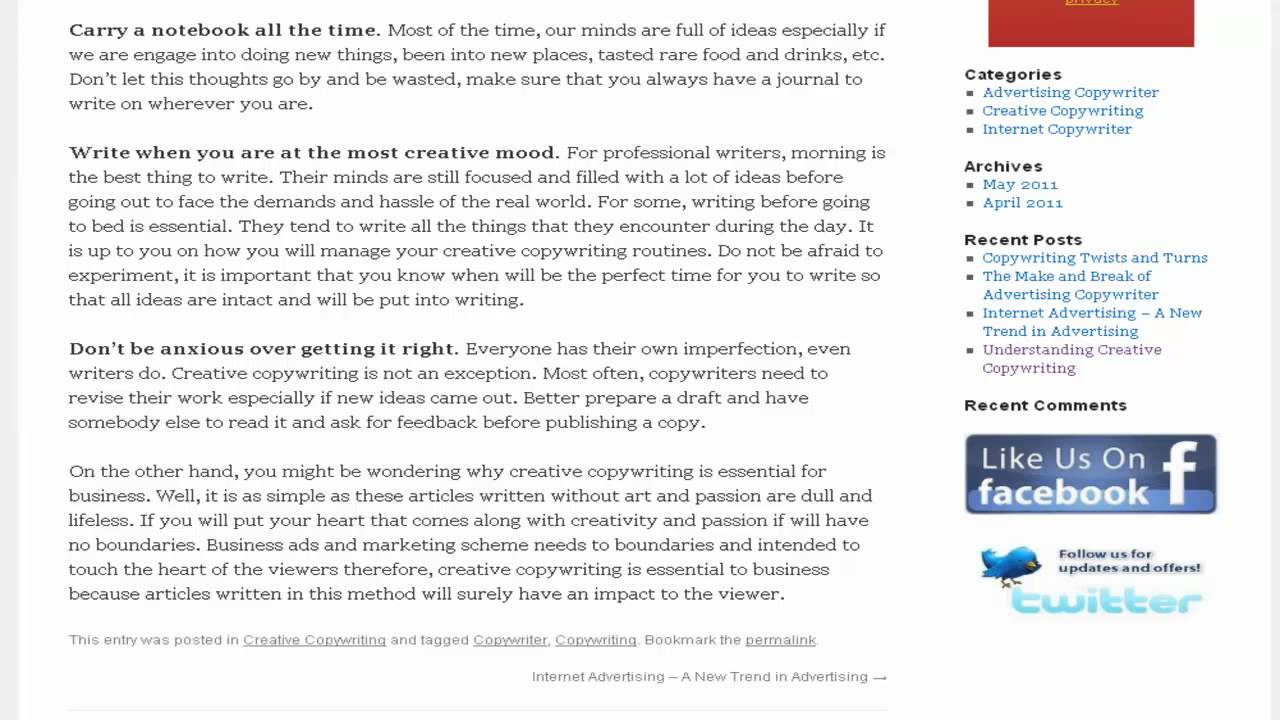 Understanding Creative Copywriting