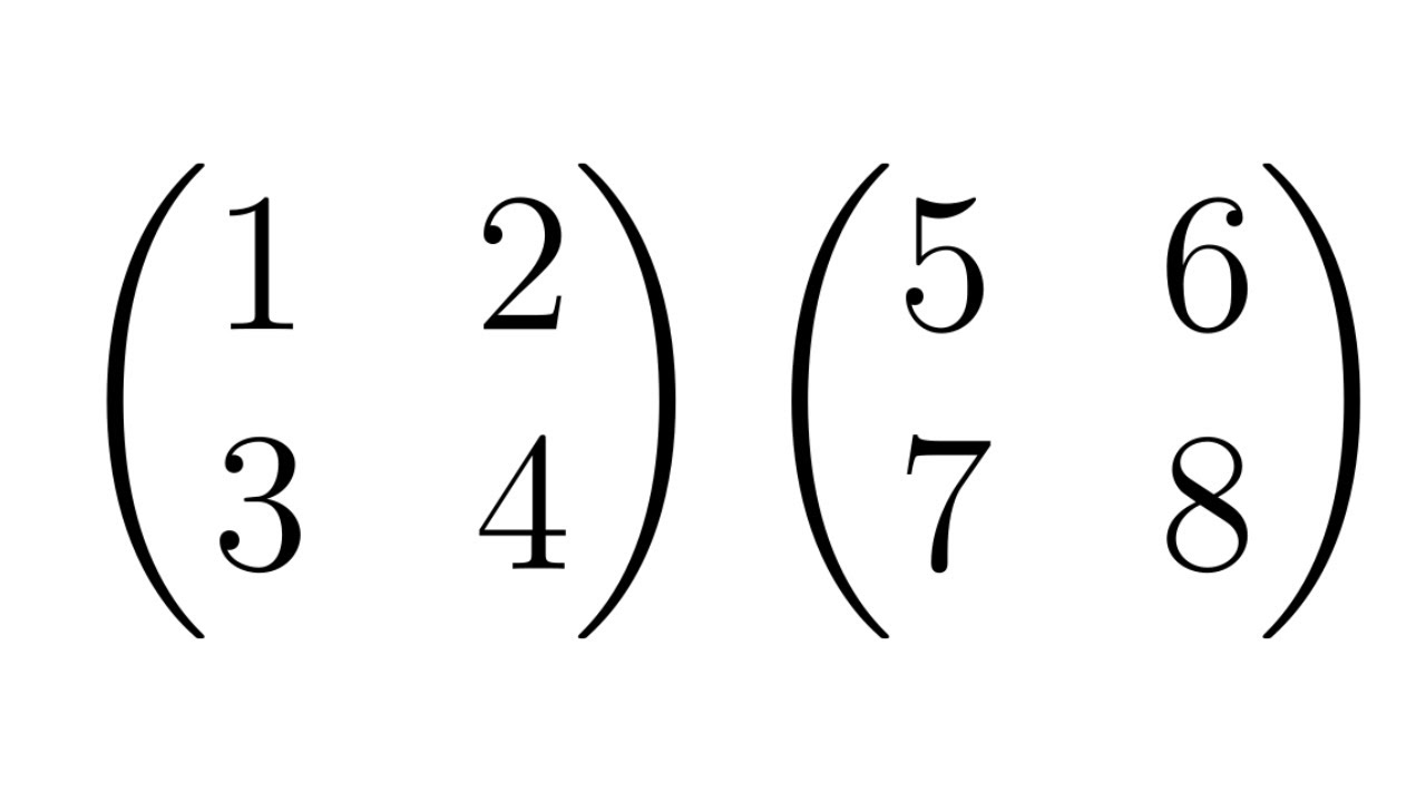 Matrix Multiplication || Example with Two 2x2 Matrices